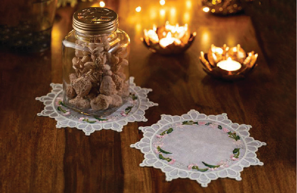 Embroidered Coasters