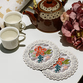 Embroidered Coaster - Floral