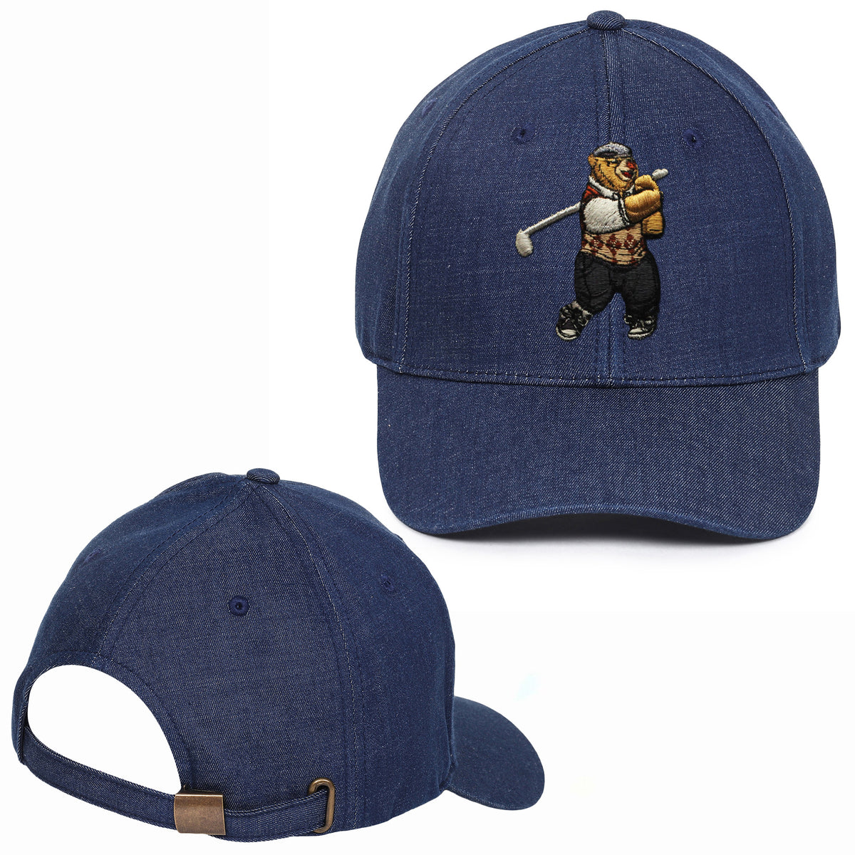 Golfy Embroidered Baseball Caps