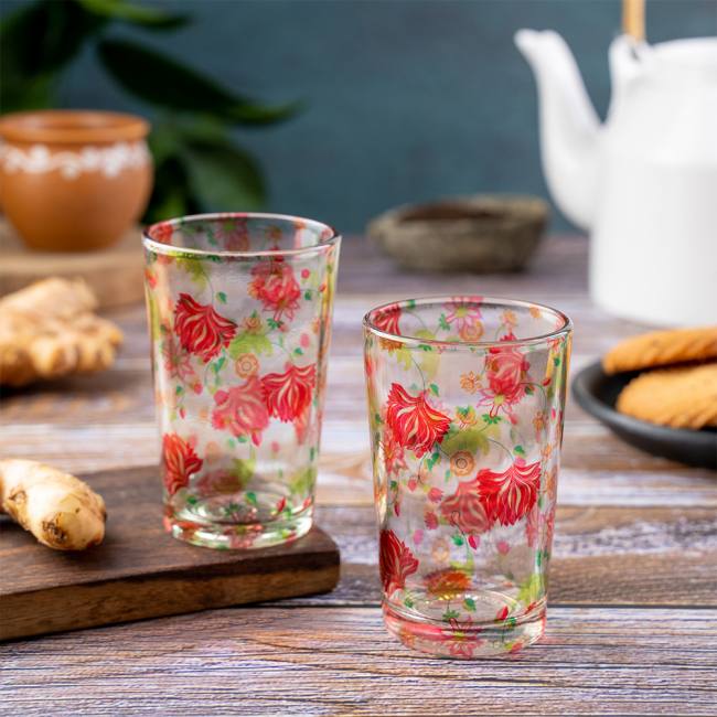 Chai Glasses - Ornate Mughal